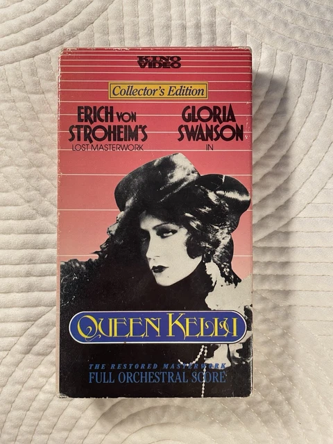 QUEEN KELLY (VHS, 1985) Eric Von Stroheim Rare HTF Collectors Edition £ ...