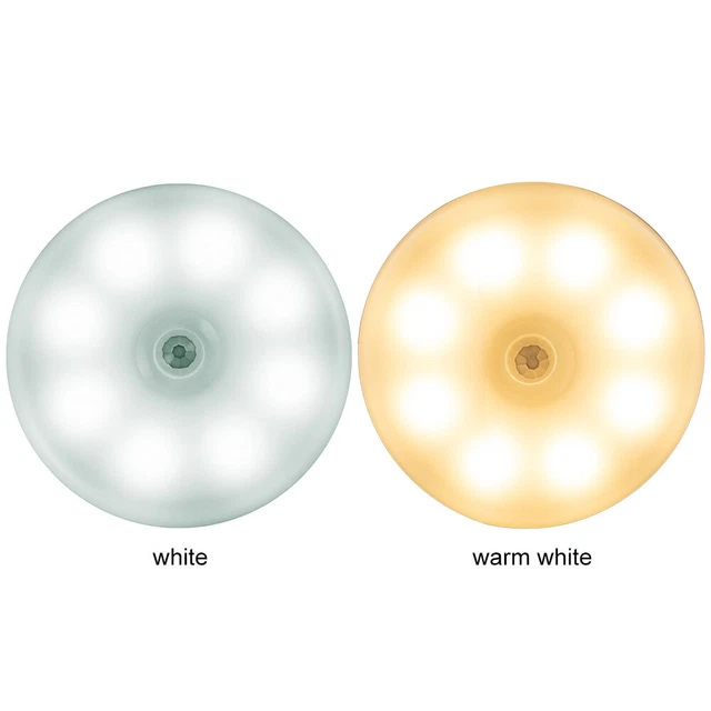 WIRELESS MOTION SENSOR Lamp 300mAh Small LED Night Lamp for Wall ...