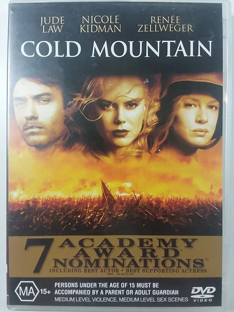 COLD MOUNTAIN DVD Rating MA15+ Region 4 PAL Jude Law Nicole Kidman Renee Zell $12.00 - PicClick AU