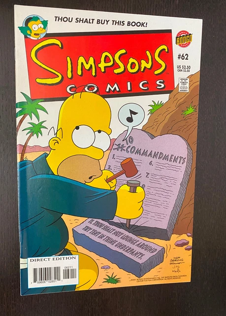 SIMPSONS COMICS #62 (Bongo Comics 2001) -- VF/NM Or Better £6.09 ...