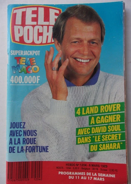 TÉLÉ POCHE N°1204 de 1989 : Alain Souchon-David Soul-Emmanuelle-Annie ...