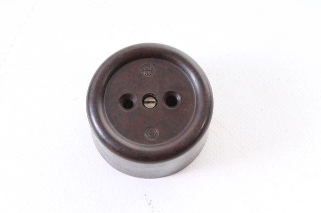 OLD BAKELITE SOCKET Exposed Round Art Deco Loft Designer £18.78 ...