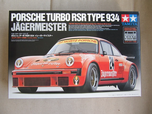 PORSCHE TURBO RSR Type 934 Jägermeister - Tamiya 1/24 mit Fotoätzteilen EUR 40,00 - PicClick DE