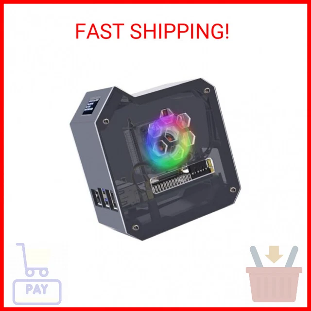 GEEEKPI MINI TOWER Kit for Raspberry Pi 5, Case with ICE Tower Cooler ...