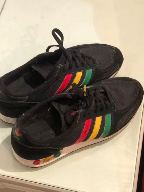 ADIDAS L.A TRAINER 9 Rasta/Jamaica Black £1.25 - PicClick UK