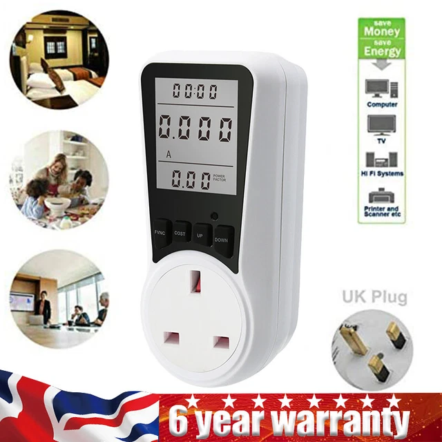 Power Meter Socket Electricity Usage Monitor Power Consumption Monitor Timer £12 99 Picclick Uk