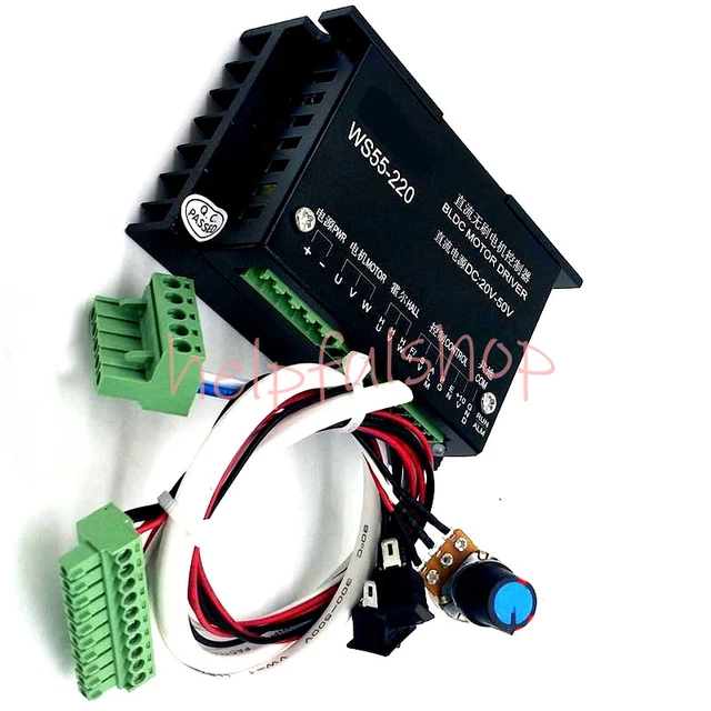 CNC BRUSHLESS SPINDLE BLDC Motor Driver Controller MACH3 Speed WS55-220 ...