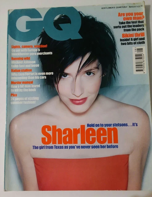 GQ MAGAZINE (UK printing, Aug. 1997) Sharleen Spiteri, Michael Johnson ...
