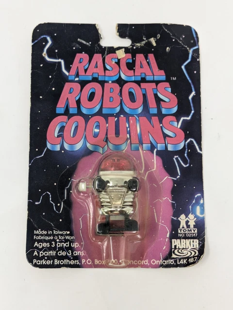 VINTAGE 1978 TOMY RED Head BLACK Feet Rascal Robots Wind Up Robot NIB ...