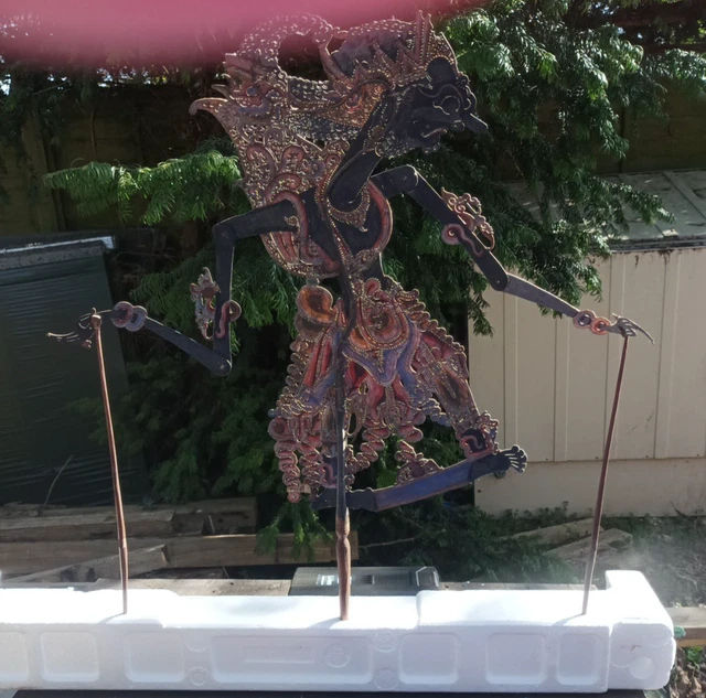 VINTAGE SHADOW PUPPET Large Wayang Kulit Circa 1900's £29.74 - PicClick UK