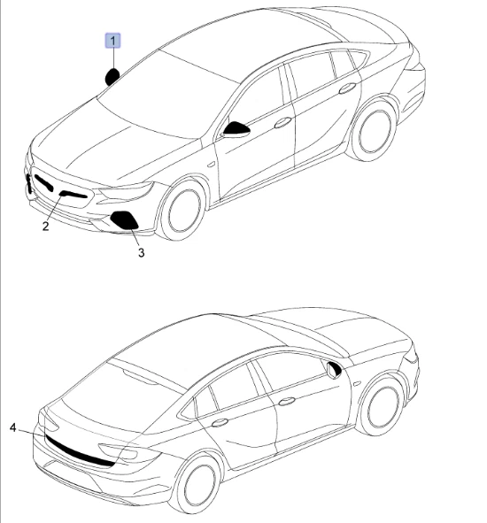 HOLDEN ZB BLACK Edition Body Kit Decal Kit RS Turbo 95711419 Commodore ...