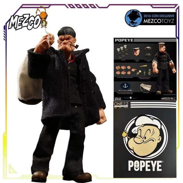 MEZCO TOYZ POPEYE Luxury Edition | Poseable Action Figure Set Collector ...