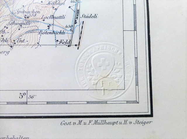 PILATUS ALPNACHSTAD SCHWEIZ Landkarte Switzerland old map 1906 EUR 1,50 ...