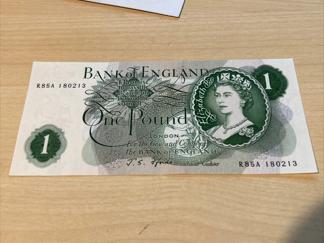 QUEEN ELIZABETH II 1960ER-1970ER BANK OF ENGLAND EIN PFUND Note Offorde ...