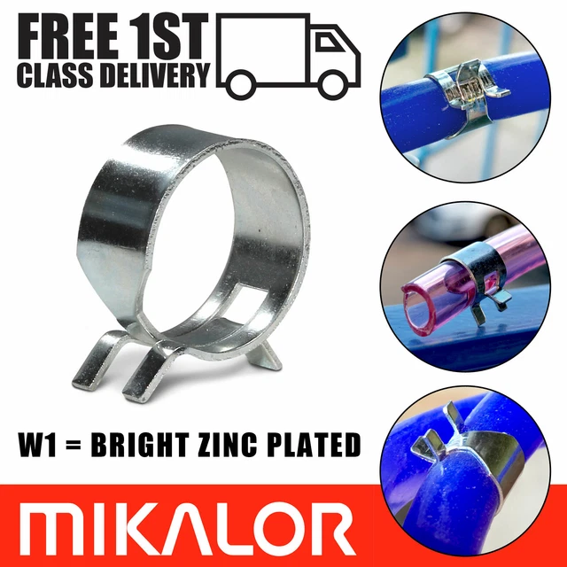 SPRING CLIPS SELF Clamping Hose Clamps Sealing Fuel Radiator Silicone ...