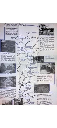 1960S PA AUTO Tourism Brochure Scenic Shortway Huntingdon & Fulton ...