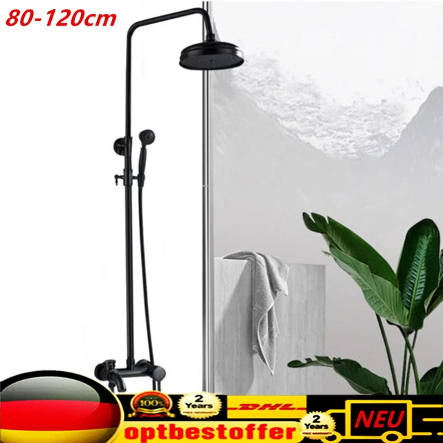 DUSCHSET REGENDUSCHE DUSCHSYSTEM Dusch Armatur Antik Retro Nostalgie ...