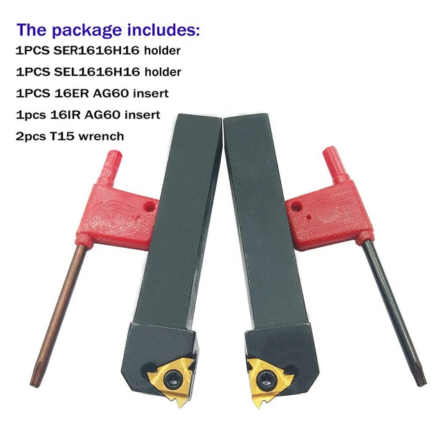 ENSEMBLE DE PORTE-OUTILS de tournage filetage professionnel indexable 5/8 pouces EUR 39,58 ...