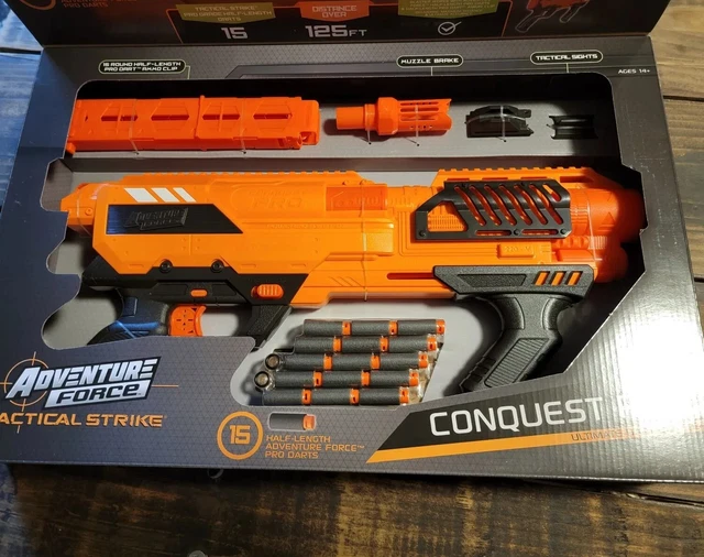 ADVENTURE FORCE TACTICAL Strike Conquest Pro Ultimate Dart Blaster Long ...