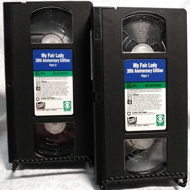 MY FAIR LADY VHS Tape 1996 Double Cassette Audrey Hepburn Rex Harrison ...