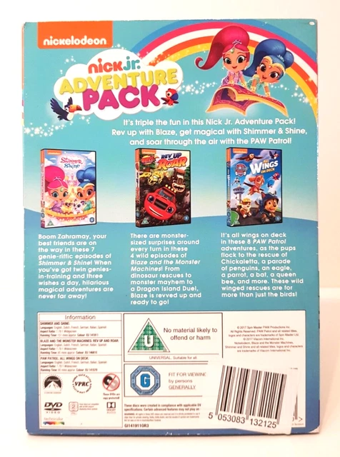 NICK JR. ADVENTURE Pack (DVD Run time 329 min) PAW Patrol - Sealed ...