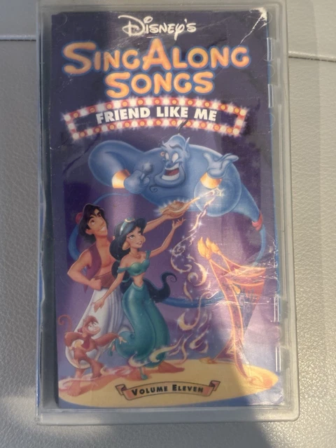 VHS: WALT DISNEY Sing Along Songs: Friend Like Me: Volume 11: Aladdin ...