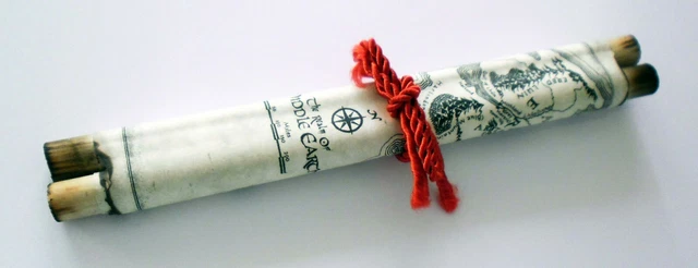 MAP OF MIDDLE Earth Scroll Lord Of The Rings Map The Hobbit Map ...