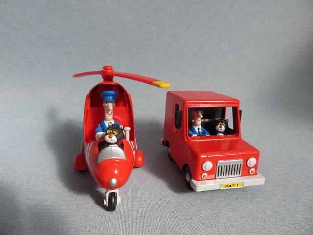 VINTAGE POSTMAN PAT Helicopter & Delivery Van EUR 9,30 - PicClick FR