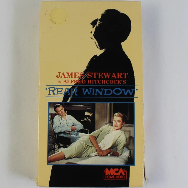 REAR WINDOW VHS Tape James Stewart Alfred Hitchcock MCA 1954 Classic ...