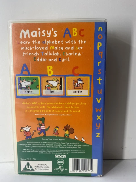 MAISY'S ABC - New Feature On VHS Video Cassette Tape £24.99 - PicClick UK