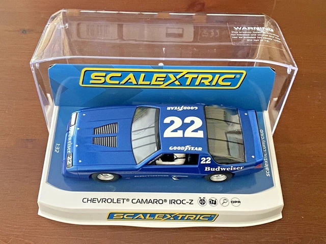 SCALEXTRIC C4145 CHEVROLET Camaro IROC-Z Blue #22 New Boxed £0.95 ...