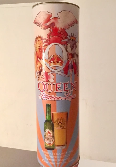 QUEEN LIMITED EDITION 40th Anniversary Bohemian Beer Lager Set Tin £30. ...