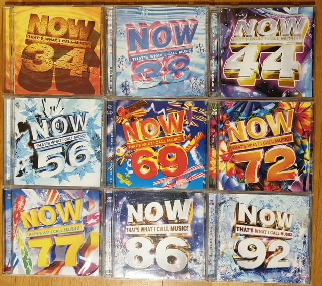 NOW THAT'S WHAT I Call Music 34, 38, 44, 56, 69, 72, 77, 86, 92 CD ...