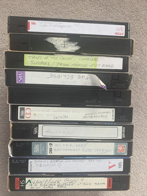 BLANK / RECORDABLE VHS Tapes used x10 Lot B £12.95 - PicClick UK