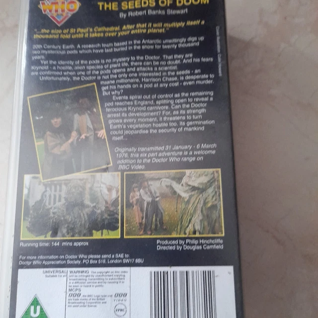 VINTAGE DOCTOR WHO VHS John Pertwee / Tom Baker £5.45 - PicClick UK