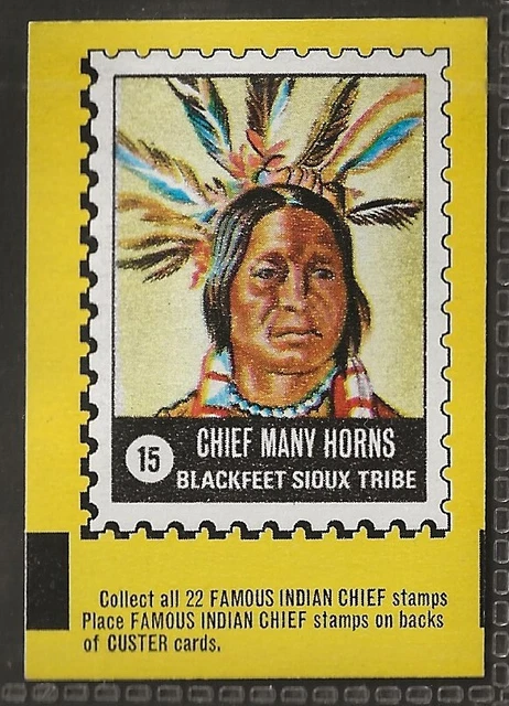 A&BC-FAMOUS INDIAN CHIEFS 1968-#15- Chief Many Horns £24.99 - PicClick UK