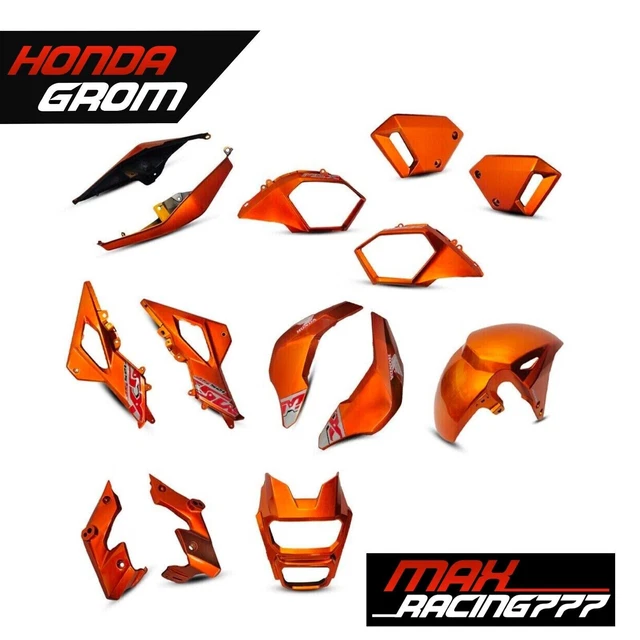 ORANGE FAIRING BELLY Pan Body Kit Cover For Honda Grom Msx 125 Sf 2016 ...