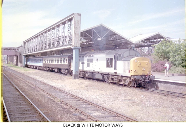 TRAIN NEGATIVE Class 37 402 In Grey Livery £0.99 - PicClick UK