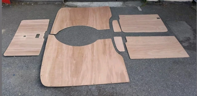 VW T5 TRANSPORTER LWB Campervan interior lining Panels 3.6mm---- Ply ...