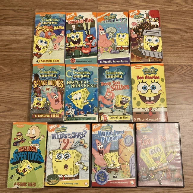 SPONGEBOB SQUAREPANTS VHS and DVD Lot Of 12 Movies £62.79 - PicClick UK