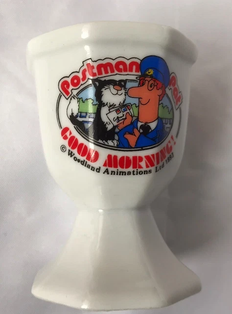 POSTMAN PAT EGG Cup Woodland Animation Ltd 1993 Good Morning Vintage ...