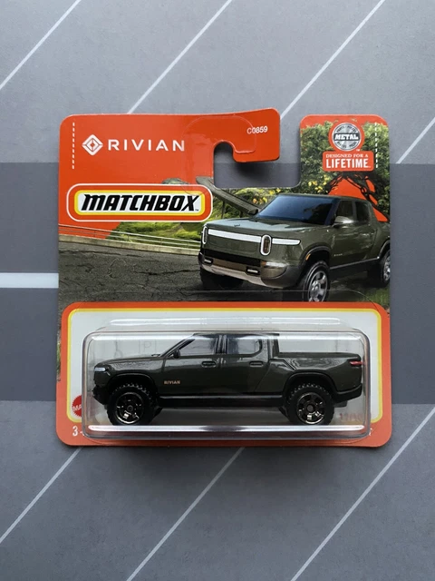 MATCHBOX CARS 2024 - Rivian R1T - Dark Green - Mint On Short Card (17/ ...