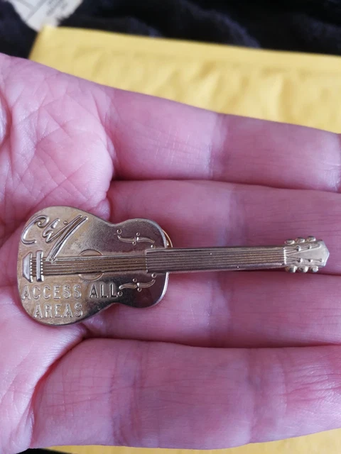 CLIFF RICHARD ACCESS All Areas Guitar Pin Badge - 1992 £6.95 - PicClick UK