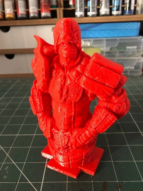 JUDGE DREDD 2000AD 3D printed raw blank statue bust £19.99 - PicClick UK