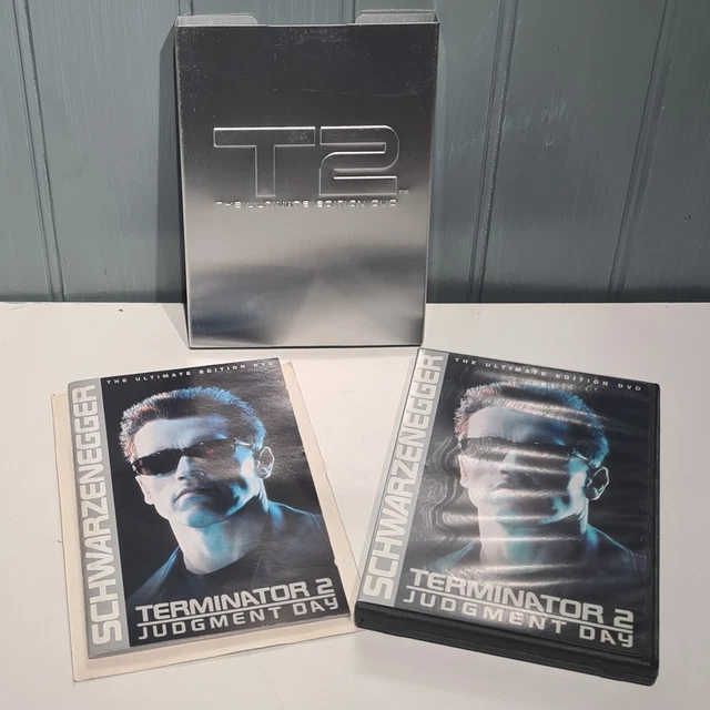 TERMINATOR 2: JUDGMENT Day Ultimate Edition DVD Steel Slip Case Booklet ...
