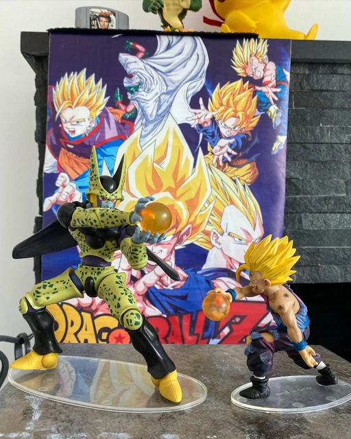 CELL VS SSJ2 Gohan Battle Kamehameha Figure Model! Dragon Ball Z DBZ ...