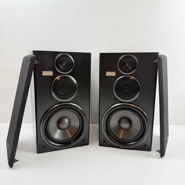 VINTAGE TECHNICS SB-CH900 Bookshelf Hi-fi Speakers 3-Way 100w B1-Bass ...