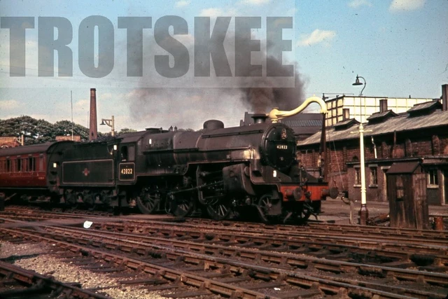 35MM SLIDE BR British Railways Steam Loco 42822 Class CRAB Bromsgrove ...