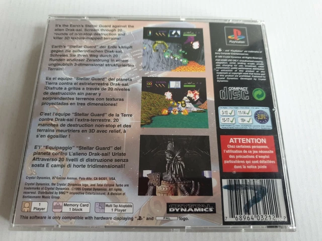 TOTAL ECLIPSE TURBO. PS1 Game. Complete (PlayStation One, PS2, PS3. PAL ...