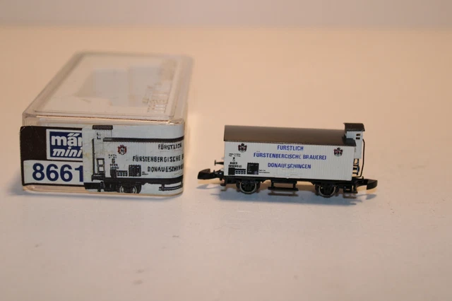MÄRKLIN Z GÜTERWAGEN 8661 Gedeckter Güterwagen Baden mit BrH OVP mit ...